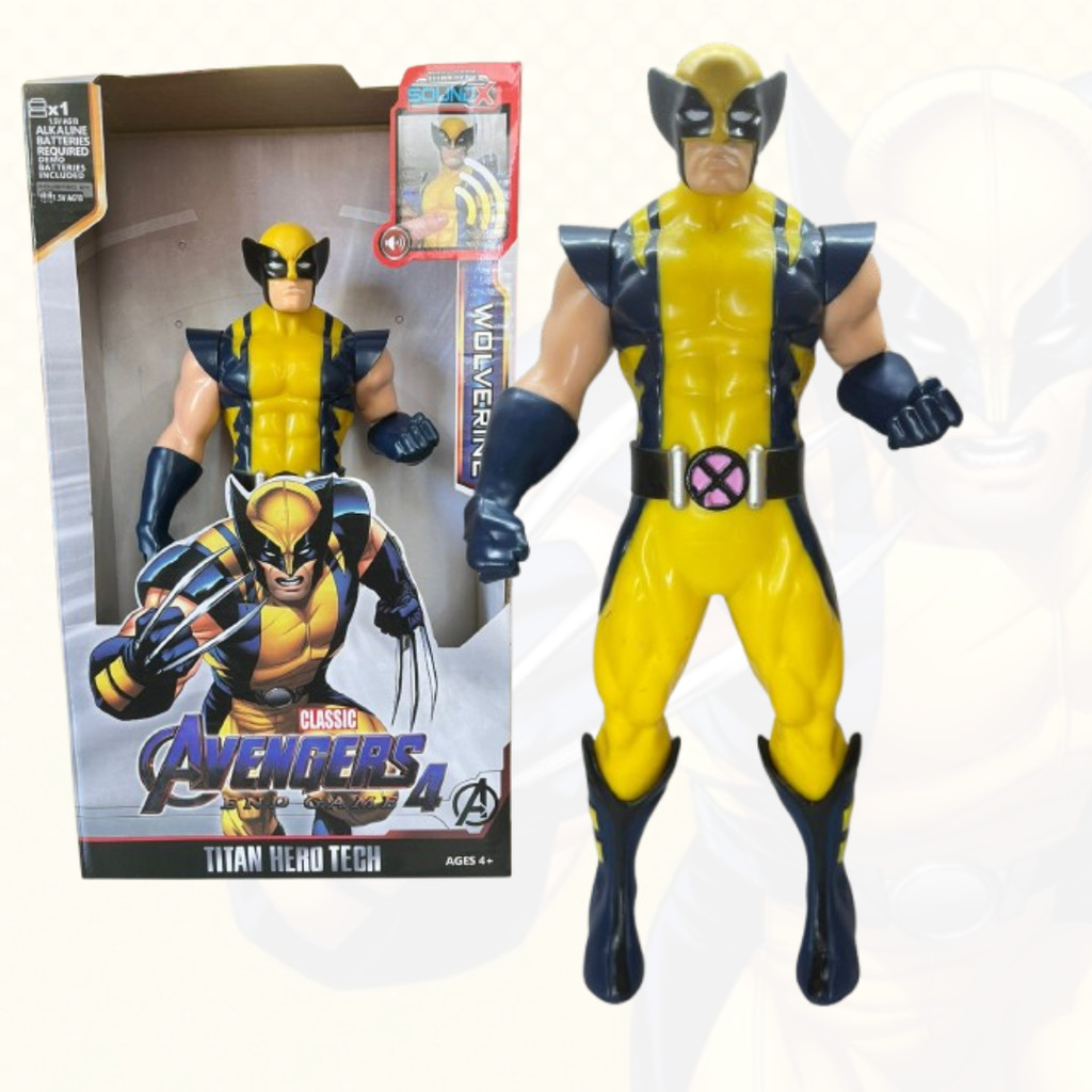 Boneco Wolverine X-Men Marvel Super Heróis Brinquedos Articulados 30 cm ...
