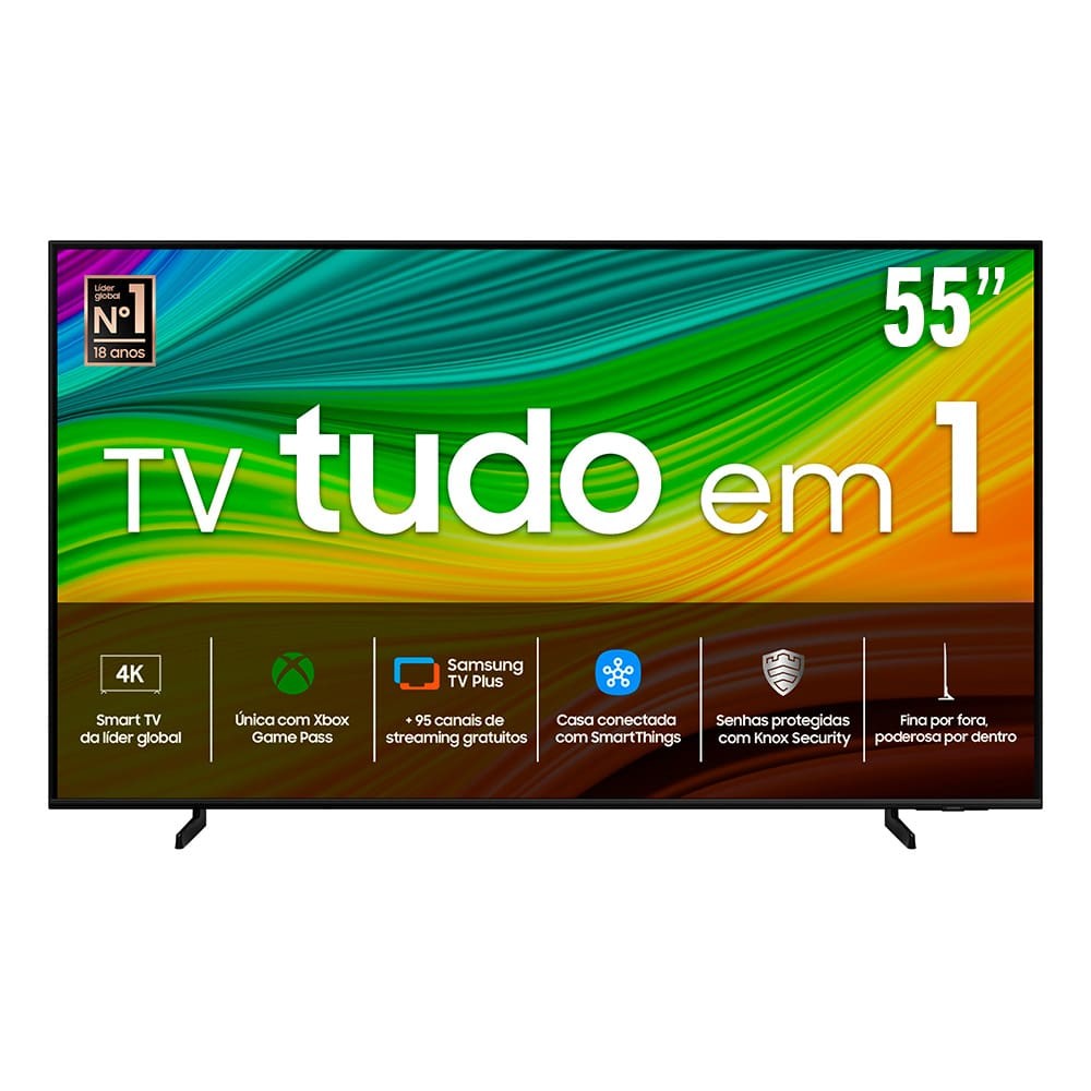 Smart TV 55 QLED 4K Samsung 55Q60D, Tecnologia de Pontos Quânticos ...