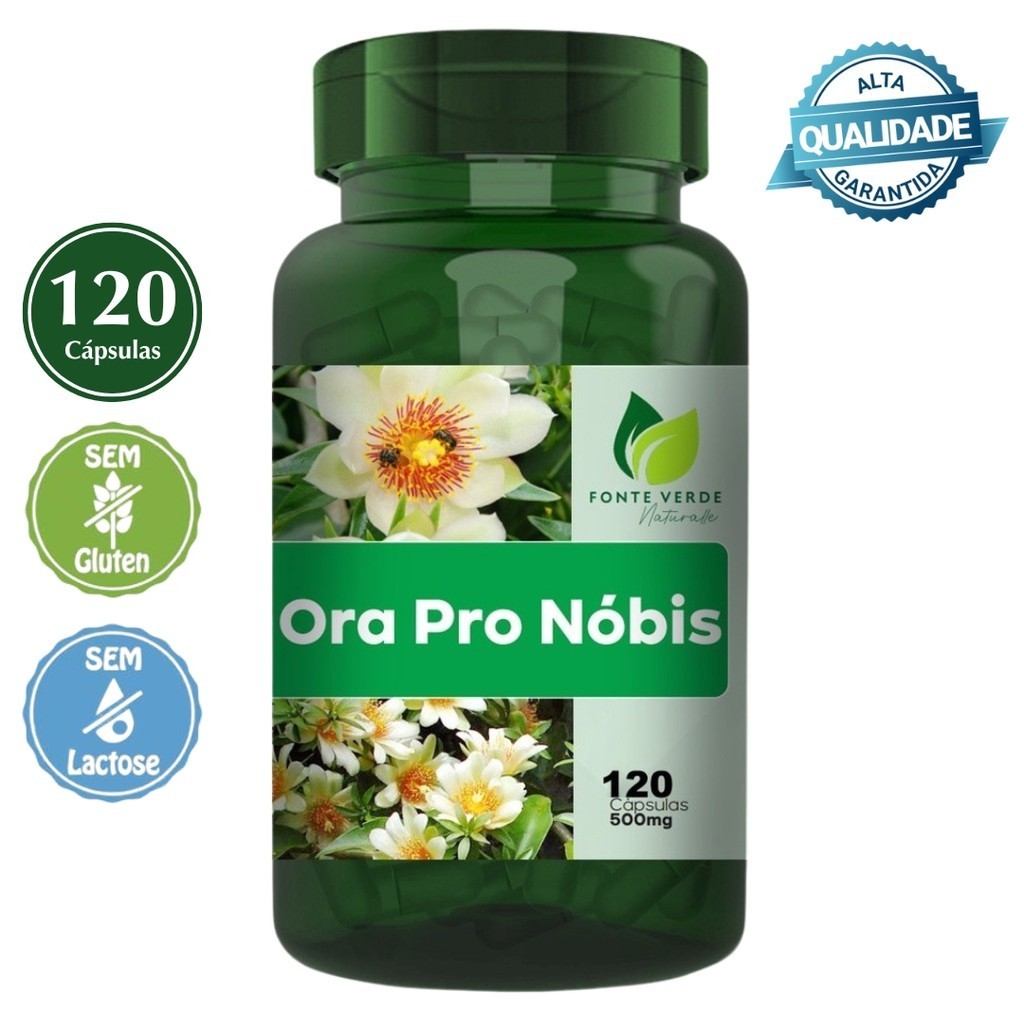 Ora 500mg 120 Cápsulas - Fonte Verde Naturalle - Original | Shopee Brasil