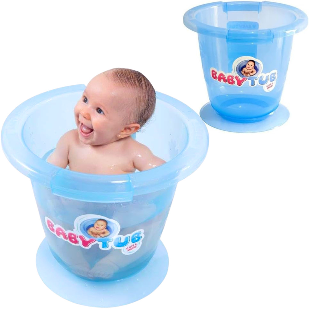 Banheira Infantil Tradicional Azul 0 a 6 Meses BBT001 | Shopee Brasil