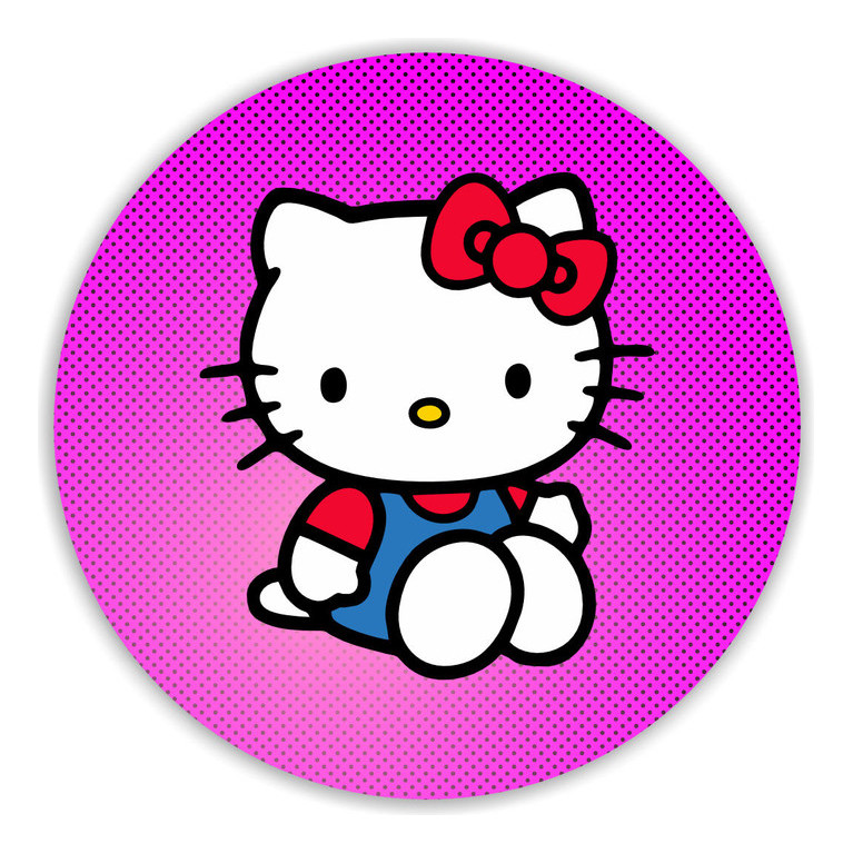 Painel De Festa Redondo Sublimado Hello Kit | Shopee Brasil