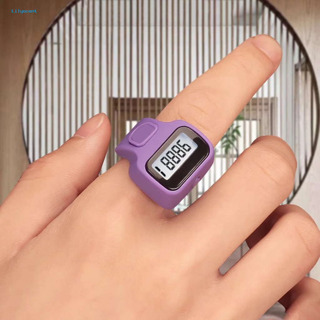 Quick Counting Tool Resettable Ring Counter 5-digit Led Finger Clicker ...