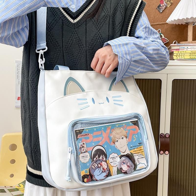 Saco de dor bonito gato vale Display saco doce menina um ombro ...