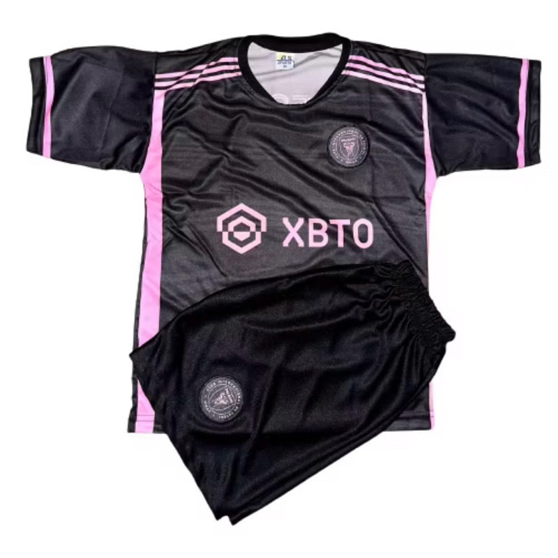 Conjunto Infantil do Time do Inter Miami Preto 2024/25 | Shopee Brasil