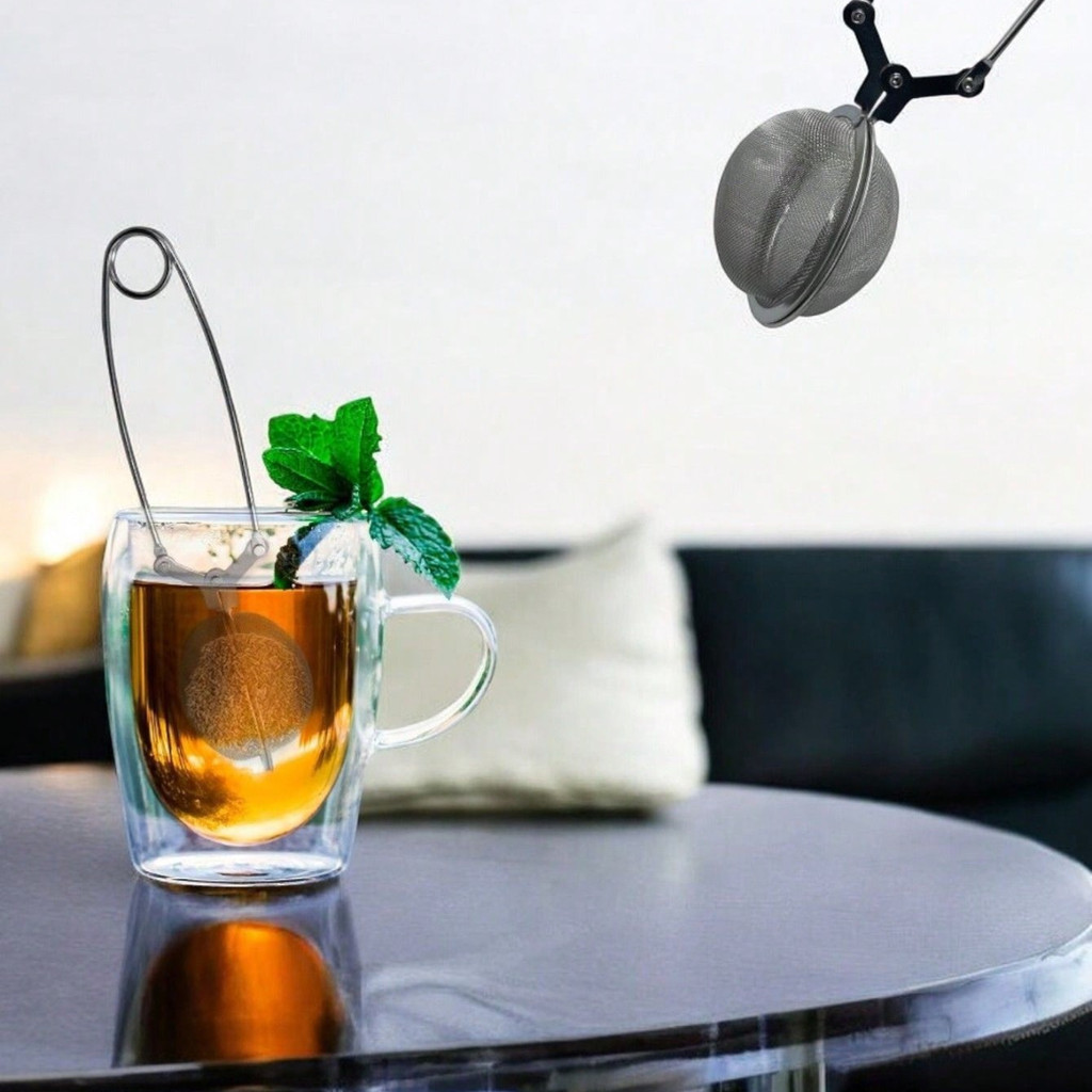 Infusor de Chá em Aço Inox Praticidade e Sabor em Cada Xícara | Shopee ...