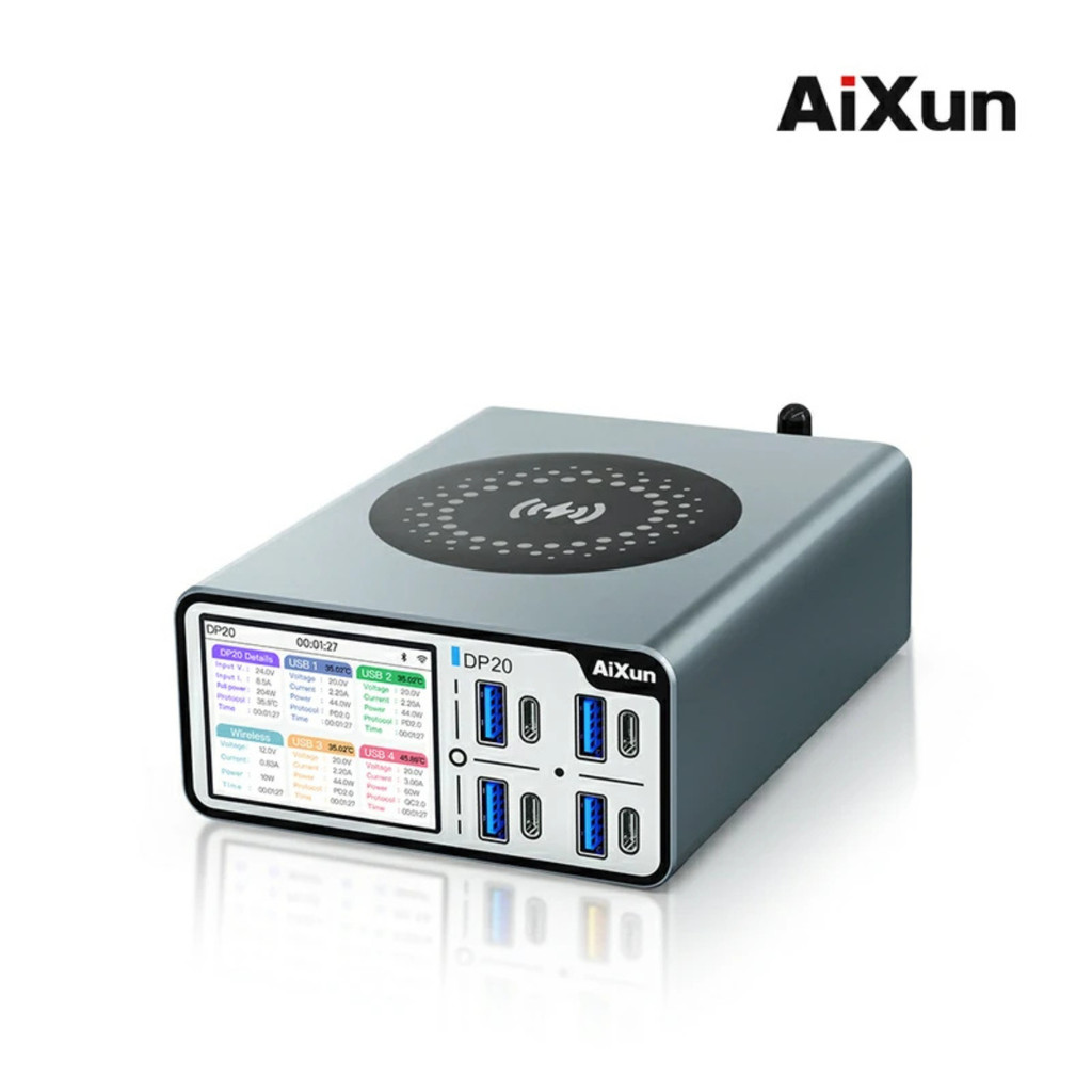 Carregador Inteligente e Rapido de Bancada Aixun DP20 | Shopee Brasil