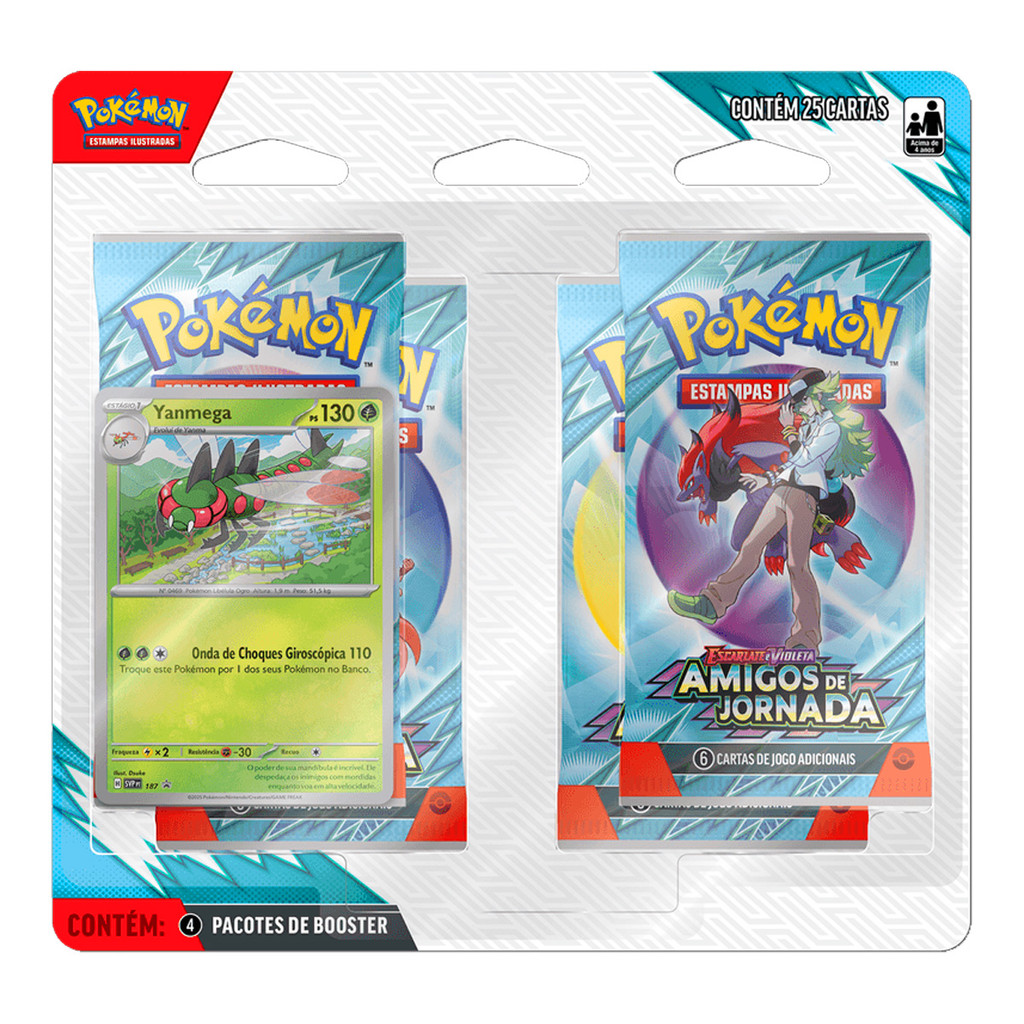 Blister Quádruplo Pokemon Amigos de Jornada Yanmega | Shopee Brasil