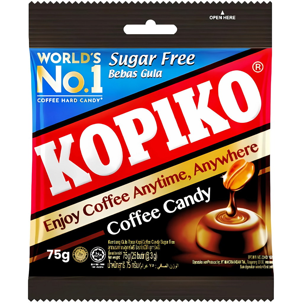 Pacote Balas Kopiko Sem Açúcar 75g A Bala de Café Mais Amada | Shopee ...