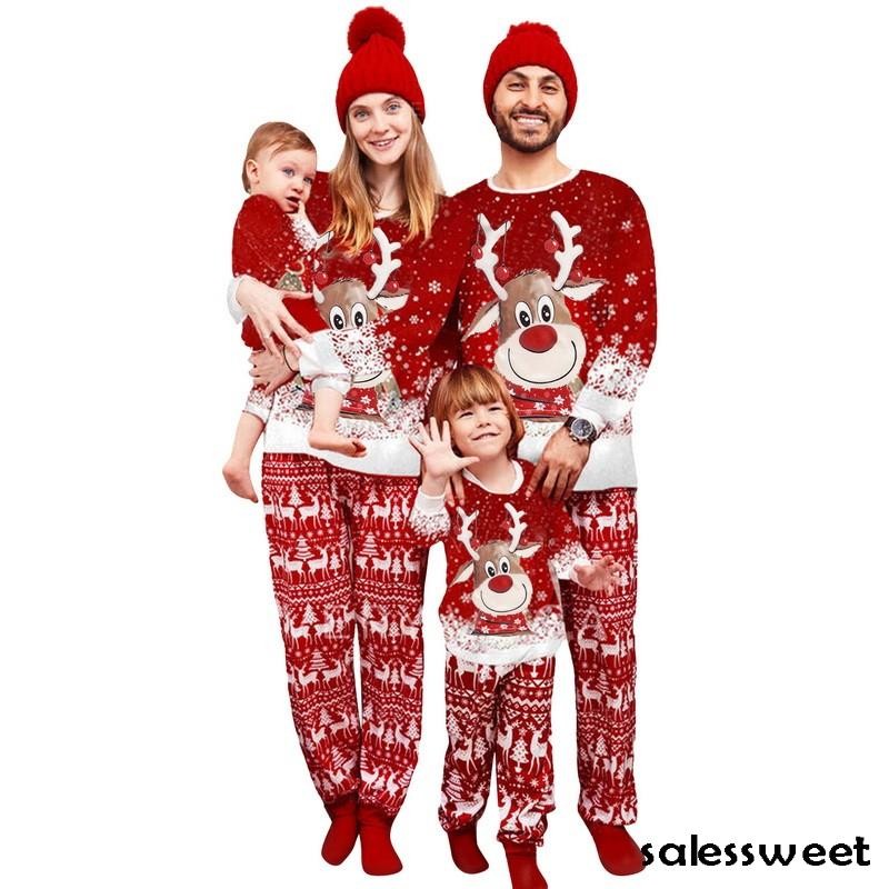 Conjunto De Pijama De Natal Para Família Combinando Manga Comprida ...