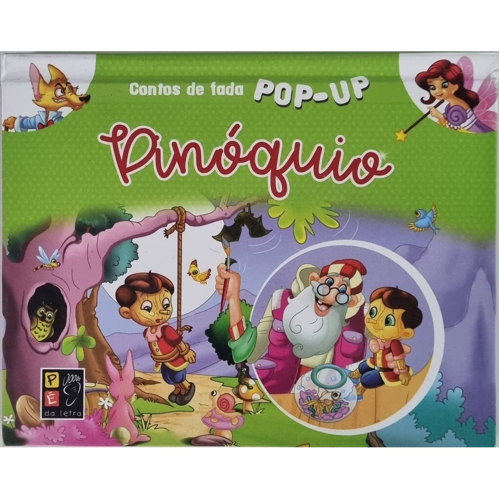 Pinóquio: Contos de fada Pop-Up - Cartonado autor Pé da Letra | Shopee Brasil