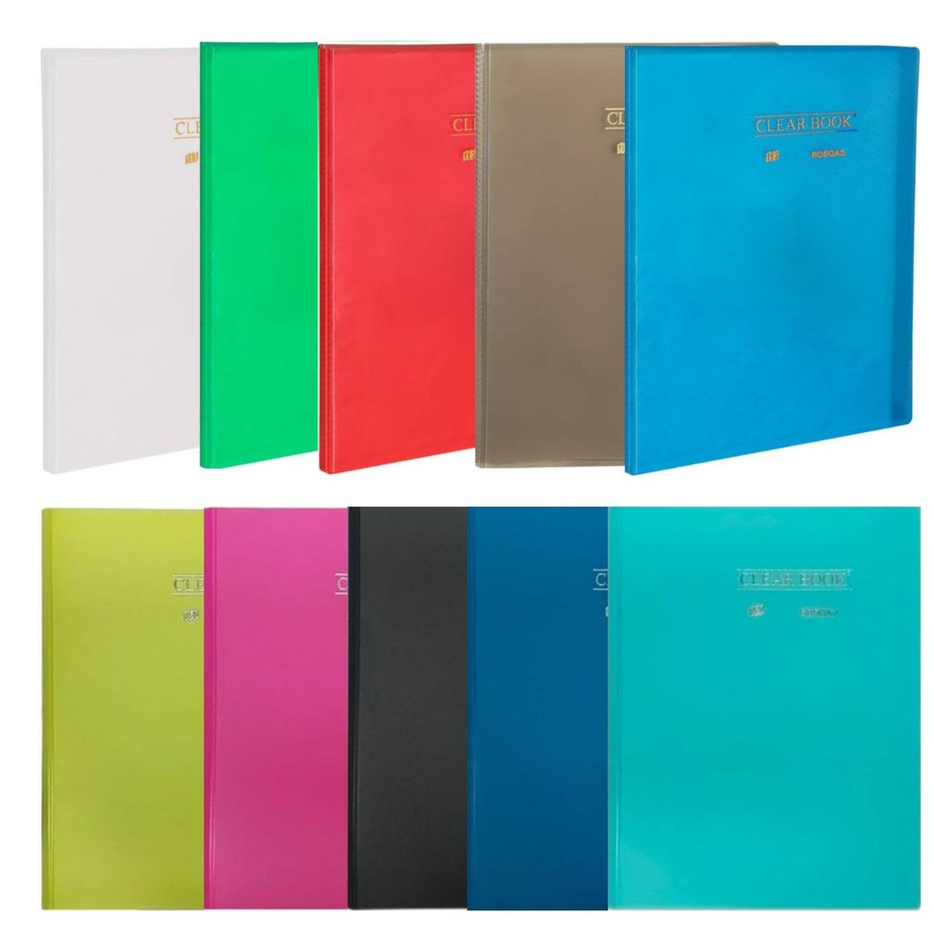 Pasta Catálogo A4 com 50 Folhas Plásticas Transparente Clearbook Yes ...