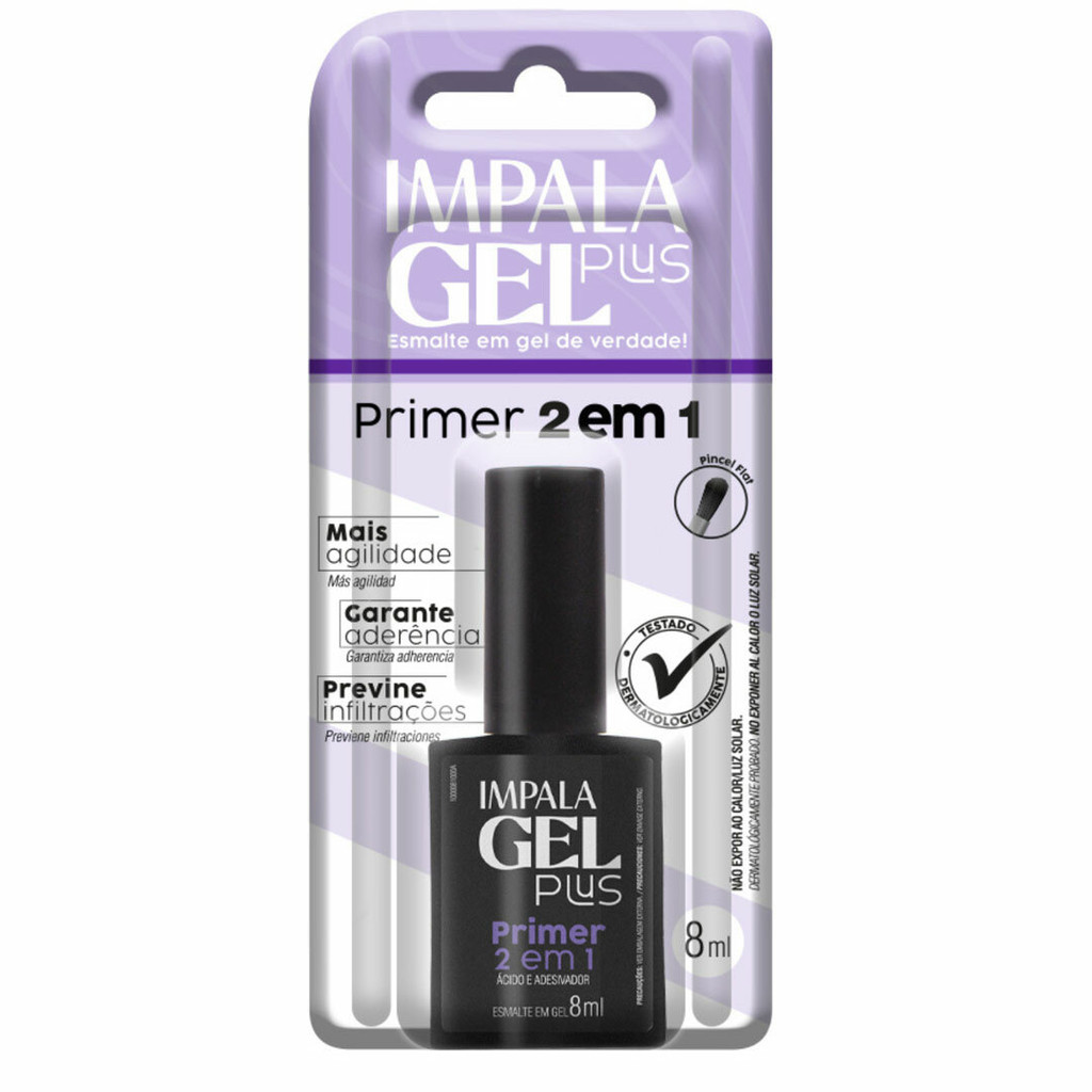 Esmalte em Gel Impala GEL Plus Kit Preparação Finalização e Remoção de ...