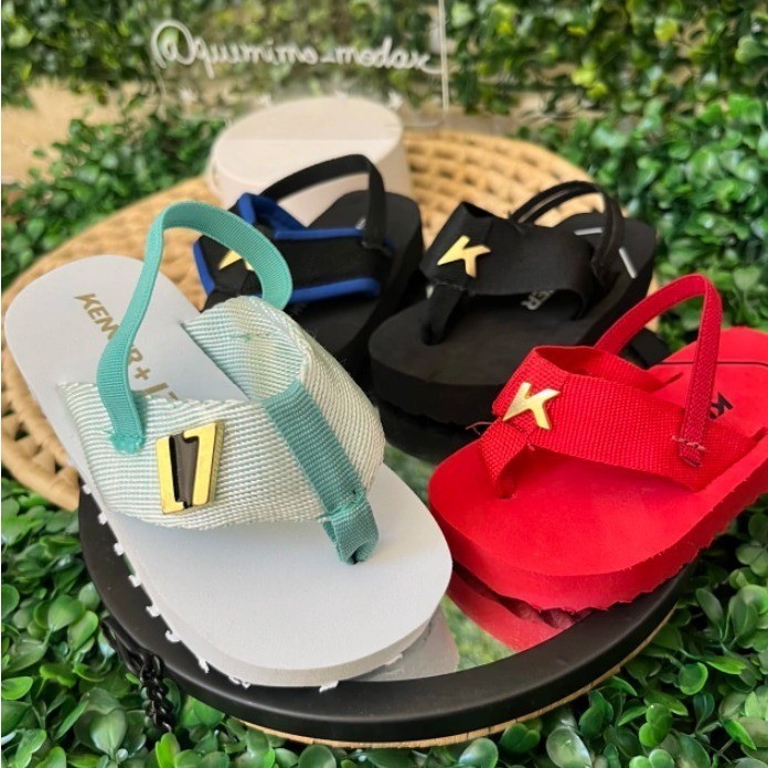 Chinelo kenner Slide Bebêzinho Baby Infantil de Criança com Elastico ...