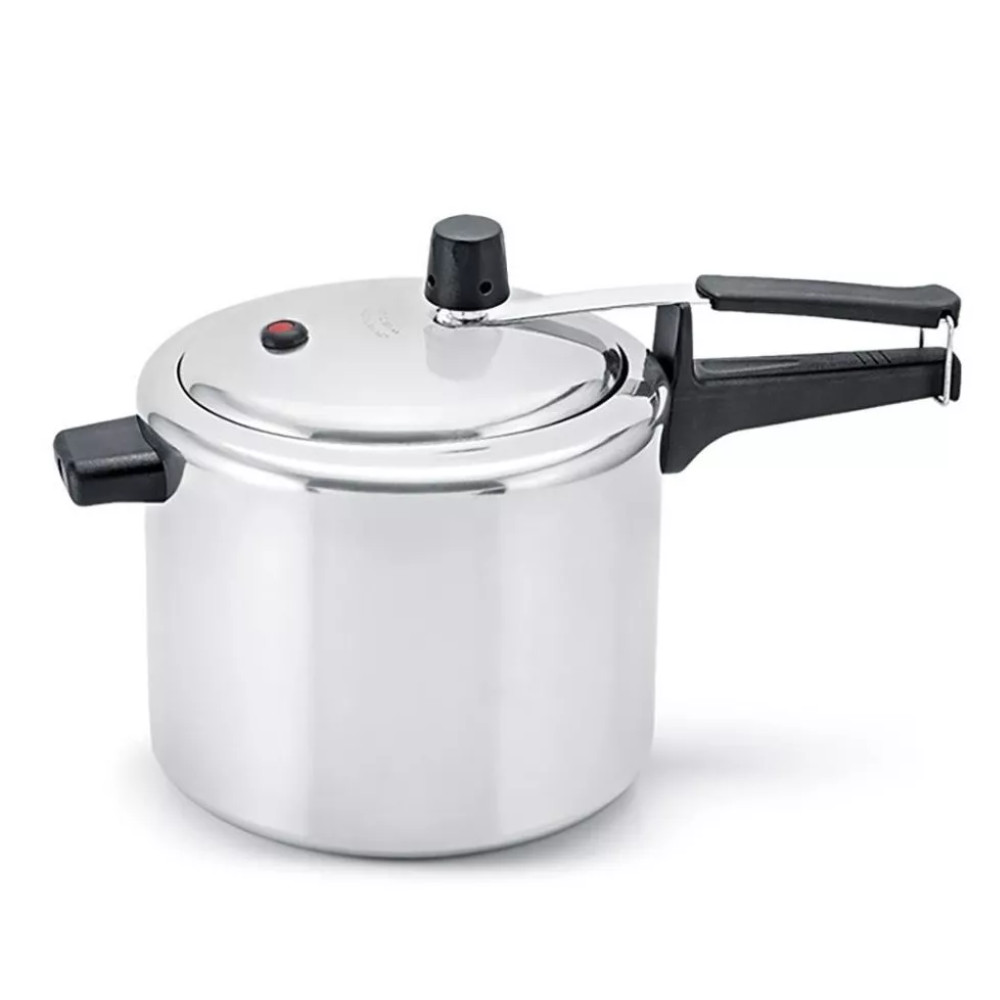Panela De Pressão Inox Media 4,5 Litros Alumínio Polido Fechamento ...