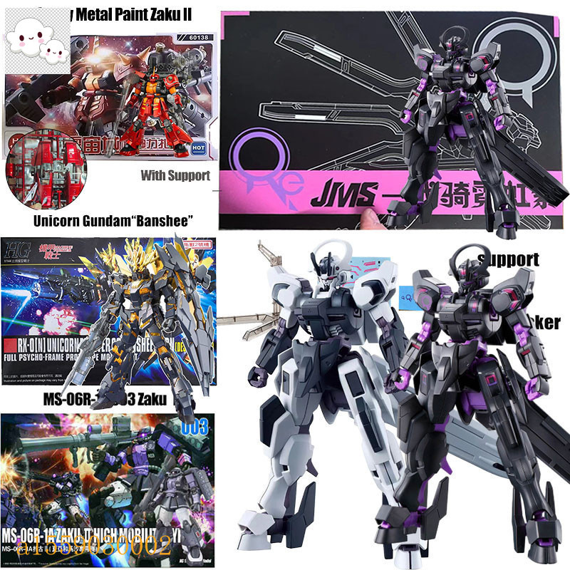Novo Gundam Purple Schwarzette Psycho Zaku II Montagem Modelo 1/144 HG ...