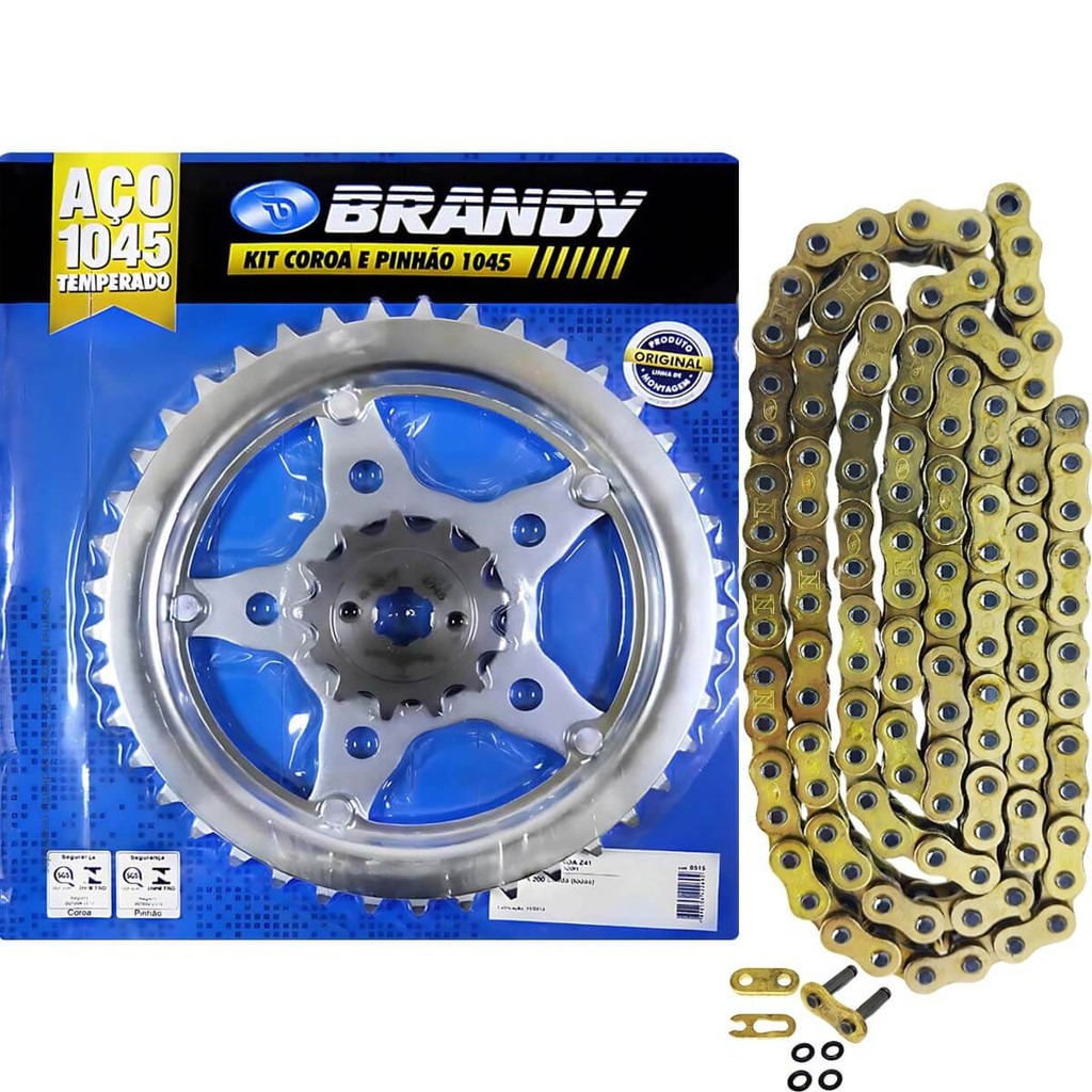 Kit Relação Cbx 250 Twister 2001 a 2015 C/ Retentor Dourada Reforçada ...