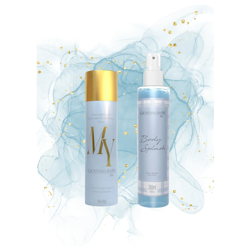 Kit Body Splash Blue 260ml + My Hidrante em Spray Blue 150ml Giovanna ...