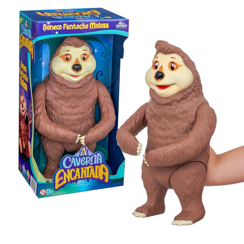 Boneco Fantoche Moleza Novela Caverna Encantada Brinquedo Infantil ...