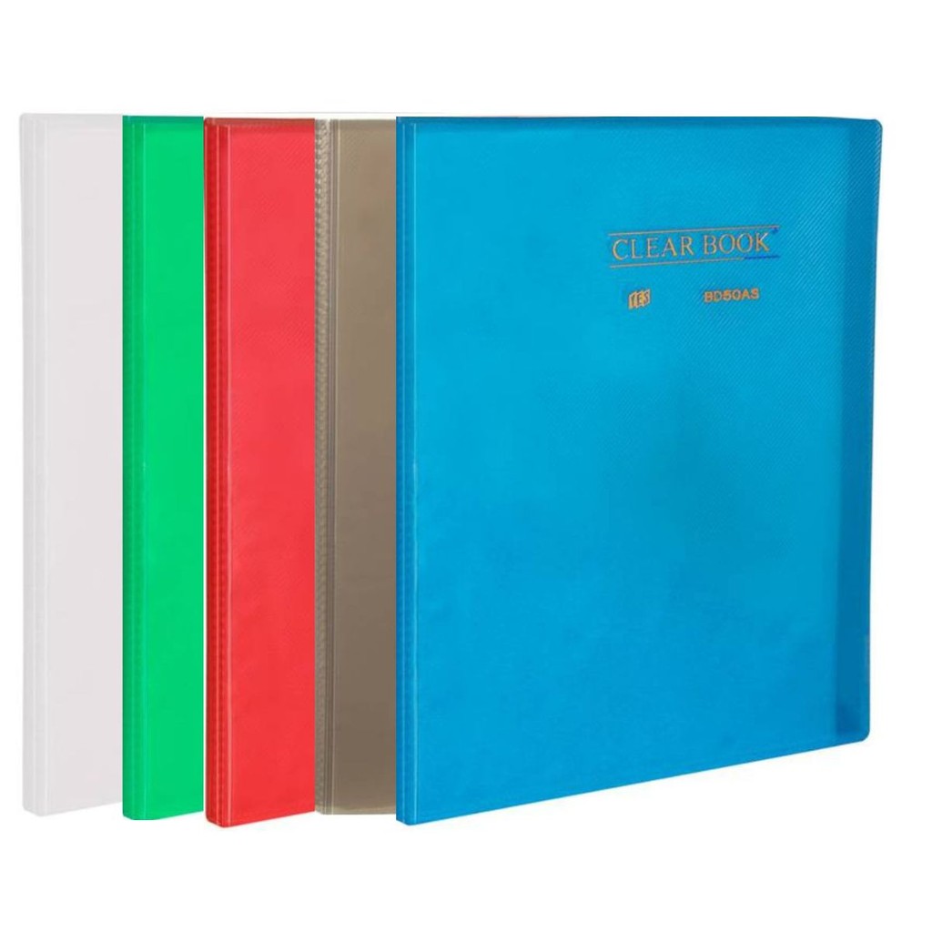 Pasta Catálogo A4 com 50 Folhas Plásticas Transparente Clearbook Yes ...
