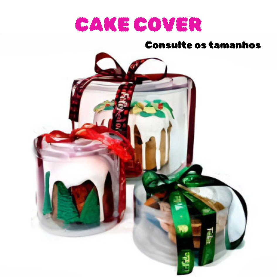 10 Tubo De Acetato Cake Cover Transparente Para Transporte Panetone ...