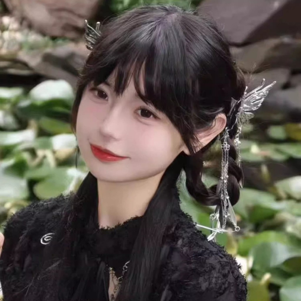 Novo estilo chinês borboleta borla Grab Clip estilo étnico Retro cabeça ...