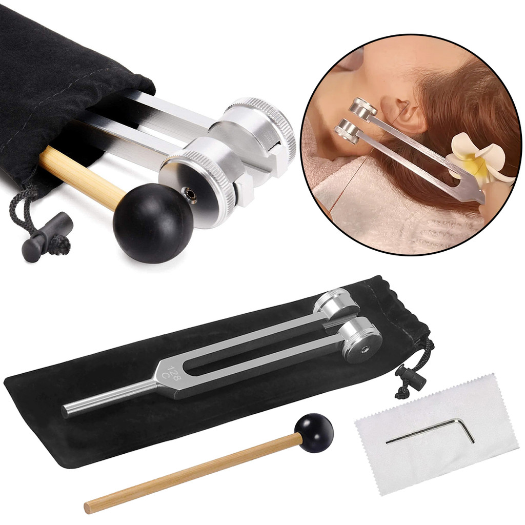 1 Conjunto De Diapasão 128 Hz , C-128 Frequência Liga De Alumínio Não ...