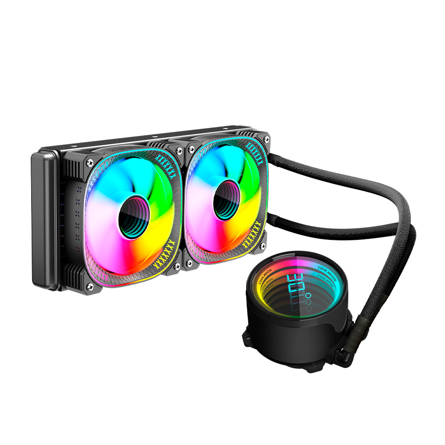 WATER COOLER GAMER 240MM COOLMOON TY ARGB 5V LED INFINITO | Shopee Brasil