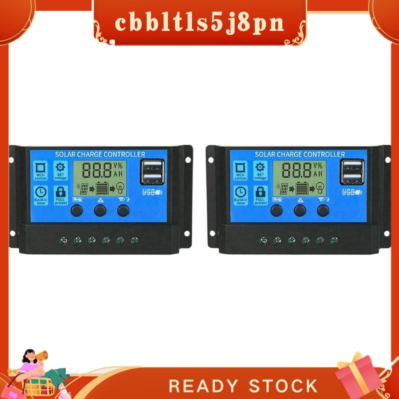Controlador De Carga Solar 2X 100A , Regulador Inteligente De Bateria De Painel Com Porta USB ...