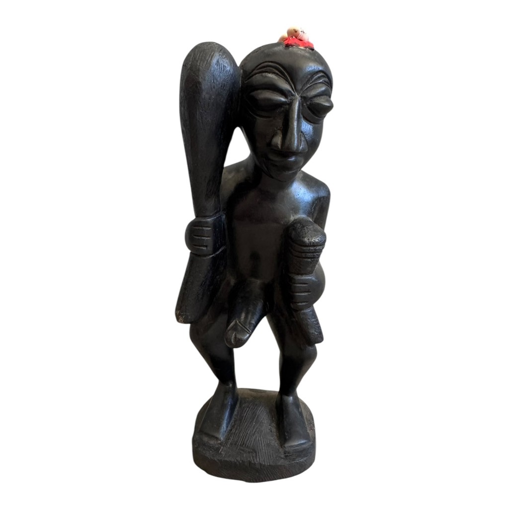 Imagem Exu Aje Com Búzios Escultura Africana Alaje | Shopee Brasil