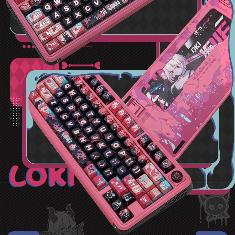 Teclado Mecânico VA4G Personalizado Com Fio VK Bluetooth LK Tri-Modo ...