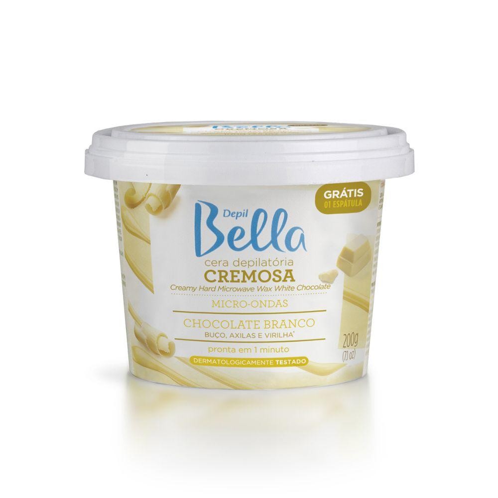 Depil Bella Cera Depilatória para Micro-Ondas Chocolate Branco 200g ...