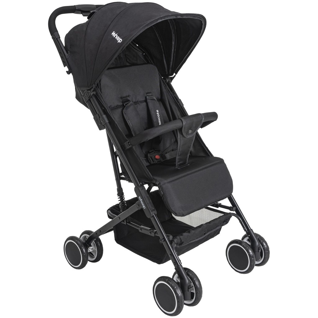 Carrinho de Passeio Bebê Mascote Kiddo Whoop Portátil Preto | Shopee Brasil