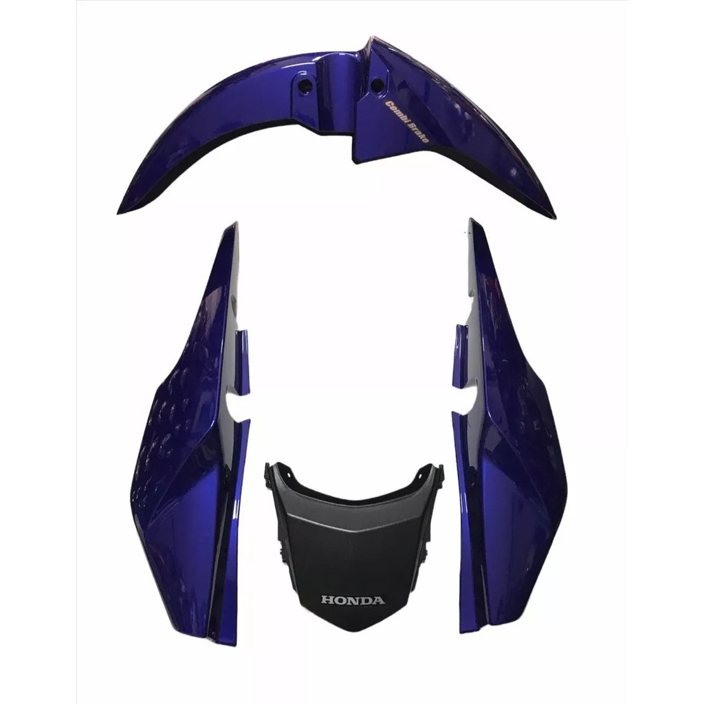 Rabeta Traseira Fan 160 + Paralama Dianteiro Cinza 2023 | Shopee Brasil