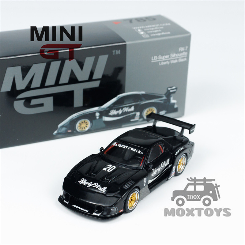 MINI GT 1 : 64 RX-7 LB-Super Silhouette Liberty Walk Preto LHD Modelo De Carro Fundido | Shopee ...