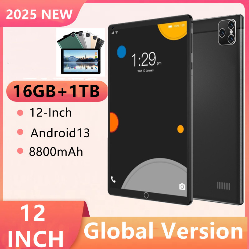 2025 novo estilo 12-Polegada Android 13.0 Tablet infantil PC 16GB RAM ...