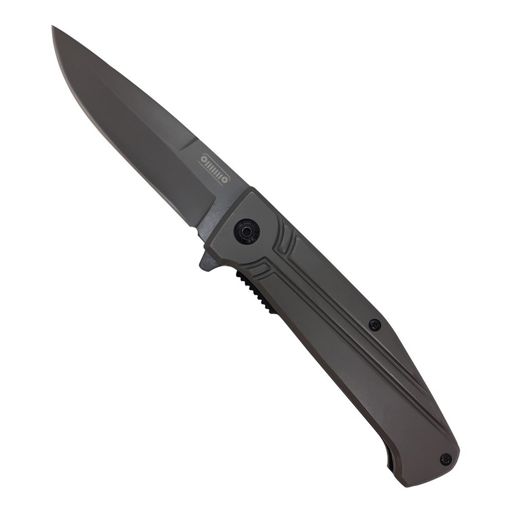 Canivete Tático Militar Semi Automático Aço Inoxidável | Shopee Brasil