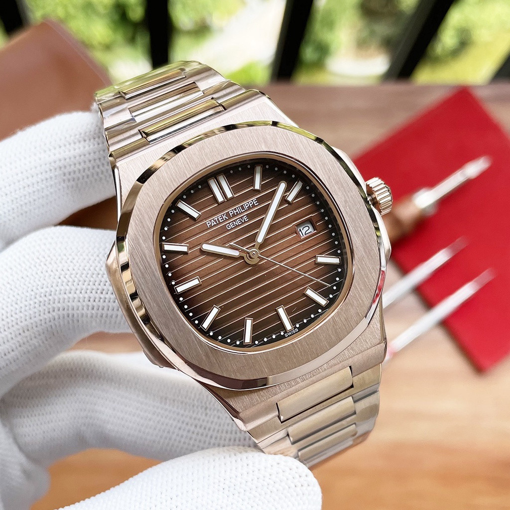 Relógio masculino Patek coleção de aço inoxidável Philippe Swiss ...