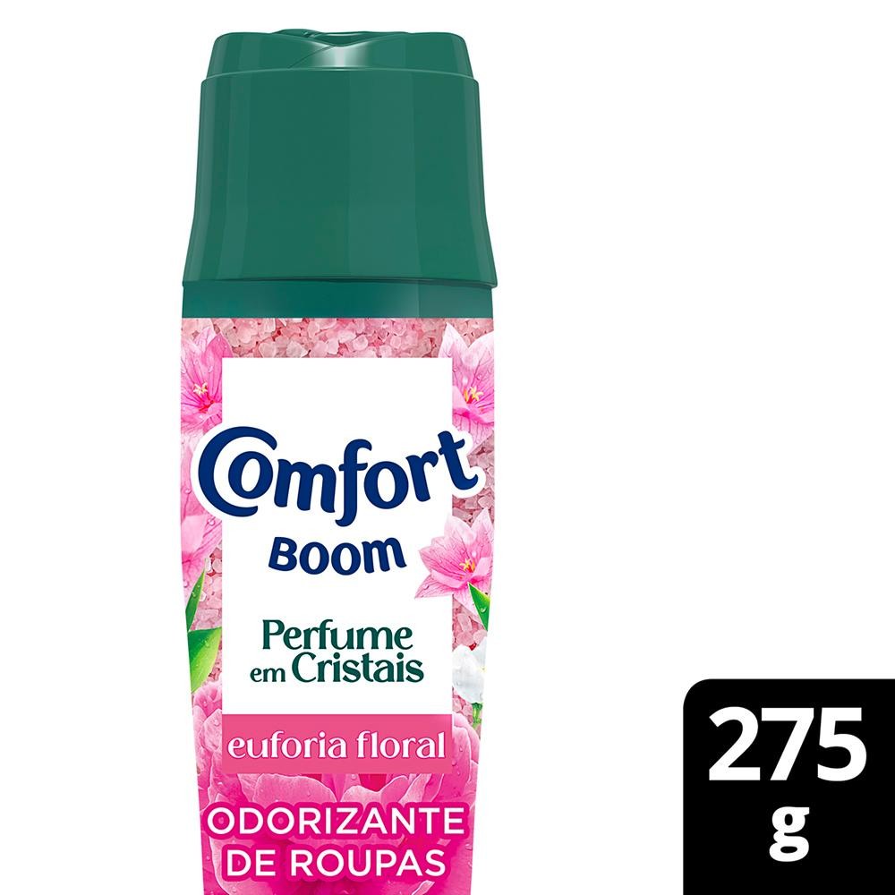 Odorizante de Roupas Comfort Boom Perfume em Cristais Euforia Floral ...