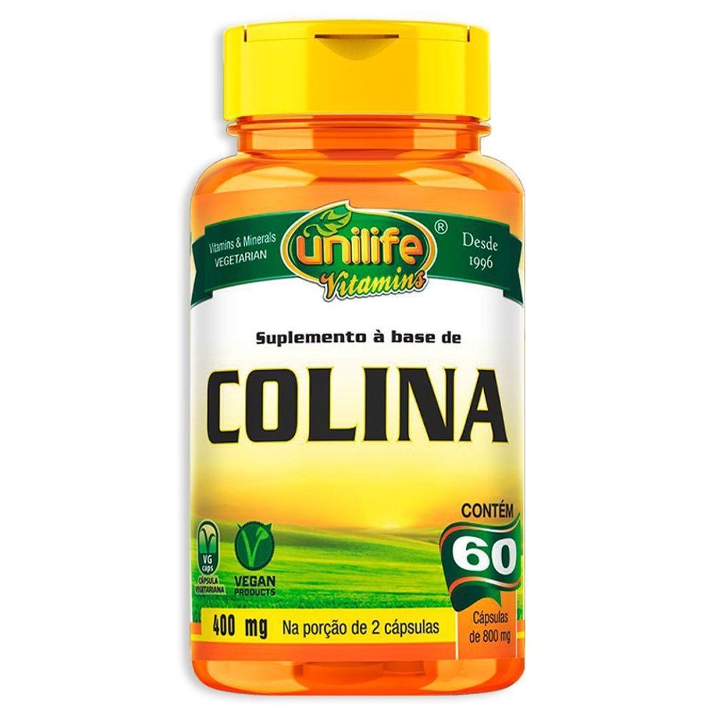 Kit 3 Colina Vitamina B8 Unilife 60 Cápsulas | Shopee Brasil