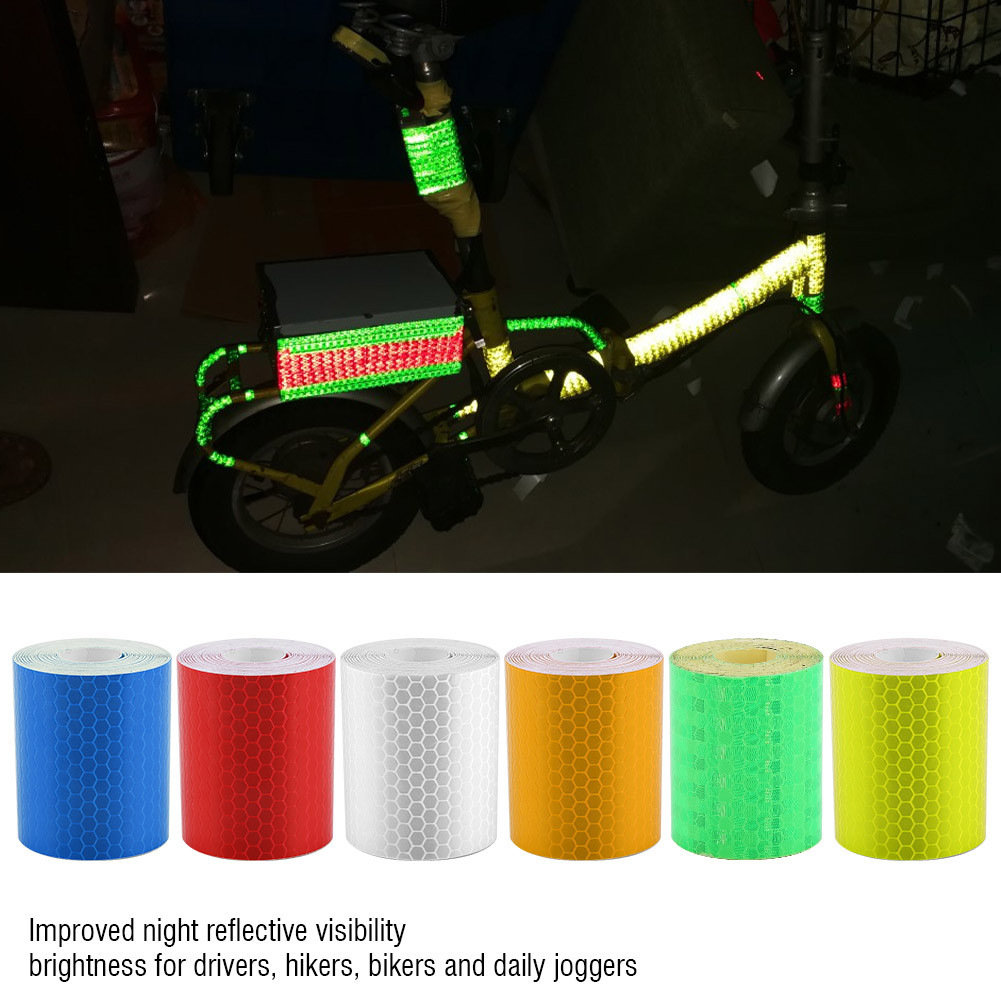 Reflective Safety Warning Tape Adhesive Bike Car Sticker Decal Tapes 3M ...