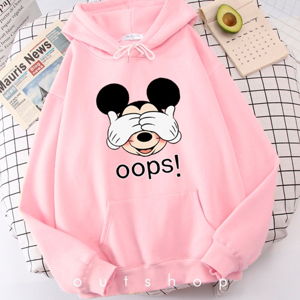 Moletom Mickey Mouse Oops! Blusa de Frio Disney Casaco Desenho Ratinho ...
