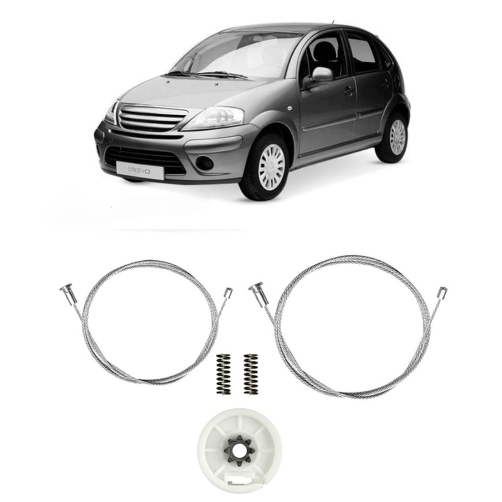 KIT REPARO CITRÖEN C3 HATCH PORTAS TRASEIRAS COM 2 MOLAS | Shopee Brasil