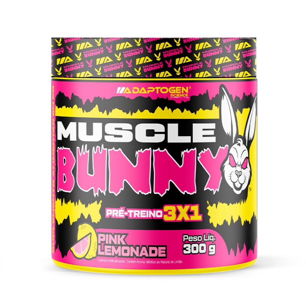 Muscle Bunny 3x1 Pré-Treino Termogênico Diurético Adaptogen | Shopee Brasil