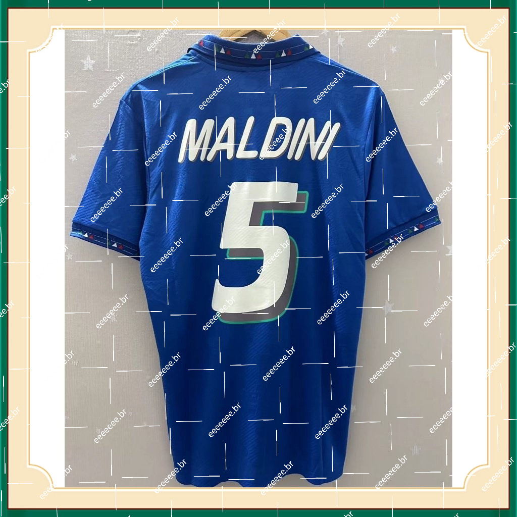 1994 Itália MALDINI R.BAGGIO Kit Retro Personalizado 7ZRI DSQ1 | Shopee ...