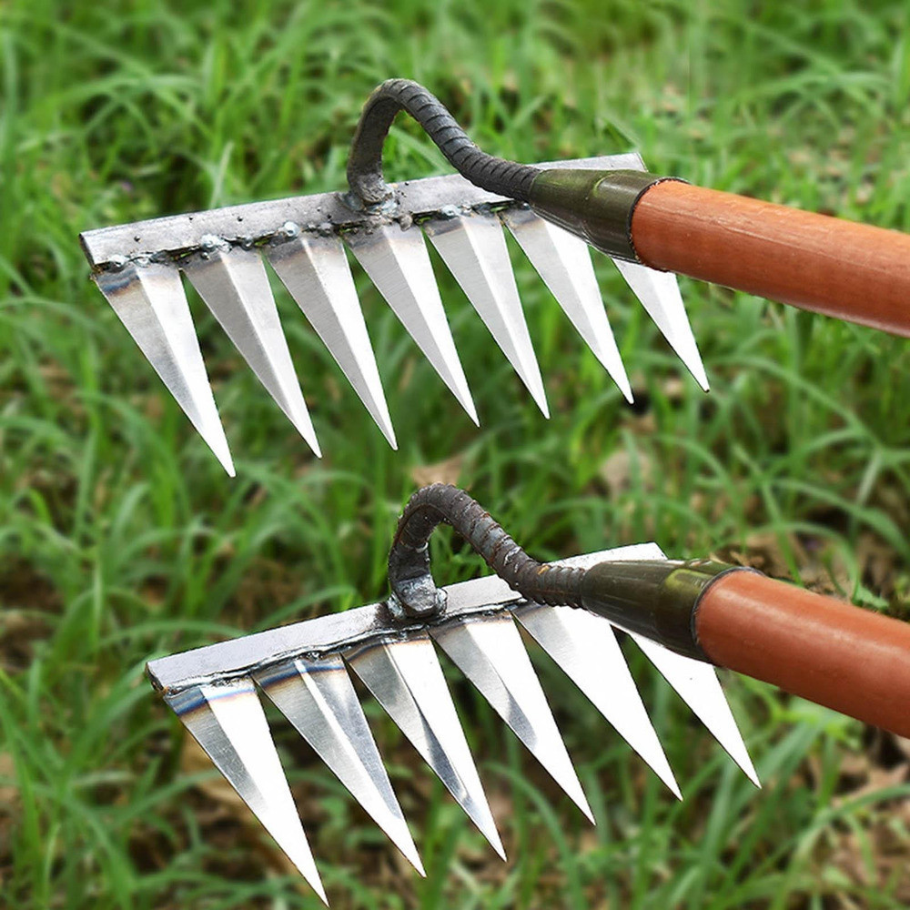 Ferramenta Agrícola de Jardinagem com Ancinho de Seis Dentes | Shopee ...