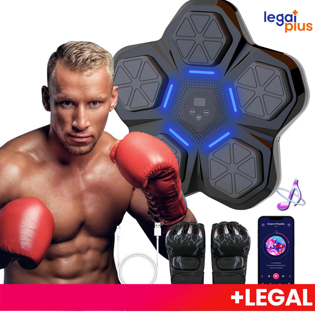 Máquina de Boxe Eletrônica Musical de Parede Boxe Inteligente, Saco de ...