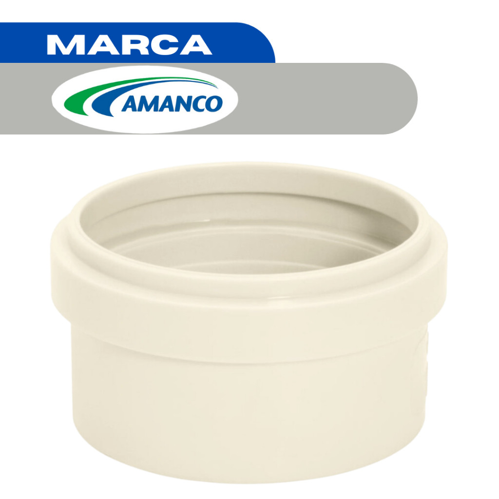 Cap Tampão Pvc Branco Para Esgoto DN100 (100mm) - Amanco | Shopee Brasil