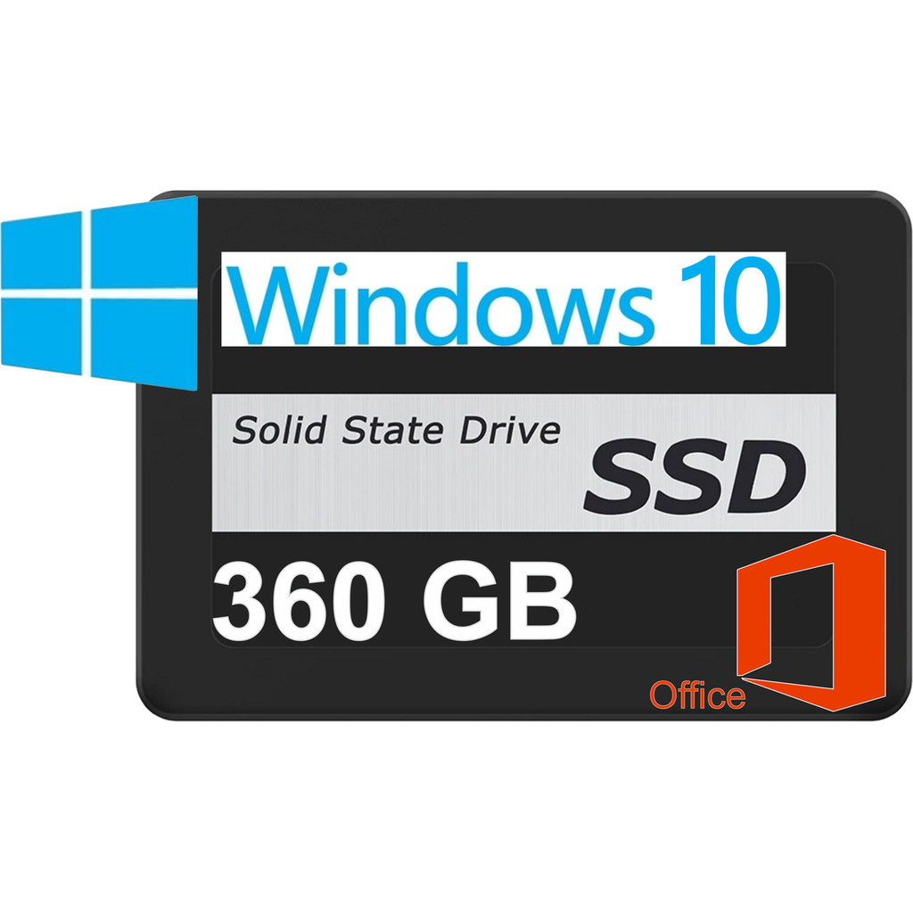 Ssd 360gb Com Windows 10 Instalado + Pacote Office | Shopee Brasil