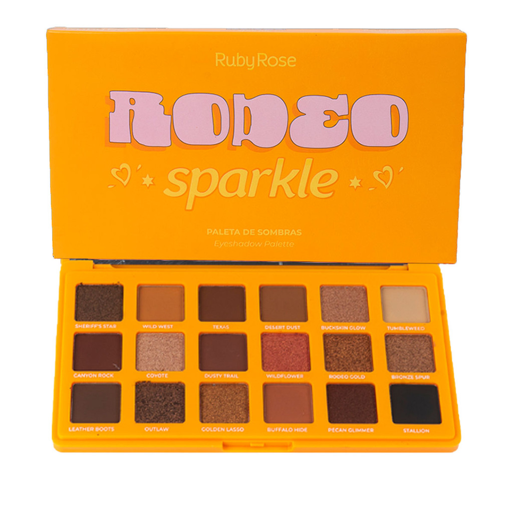 Paleta de Sombras Ruby Rose Rodeo Sparkle Hbf2610 | Shopee Brasil