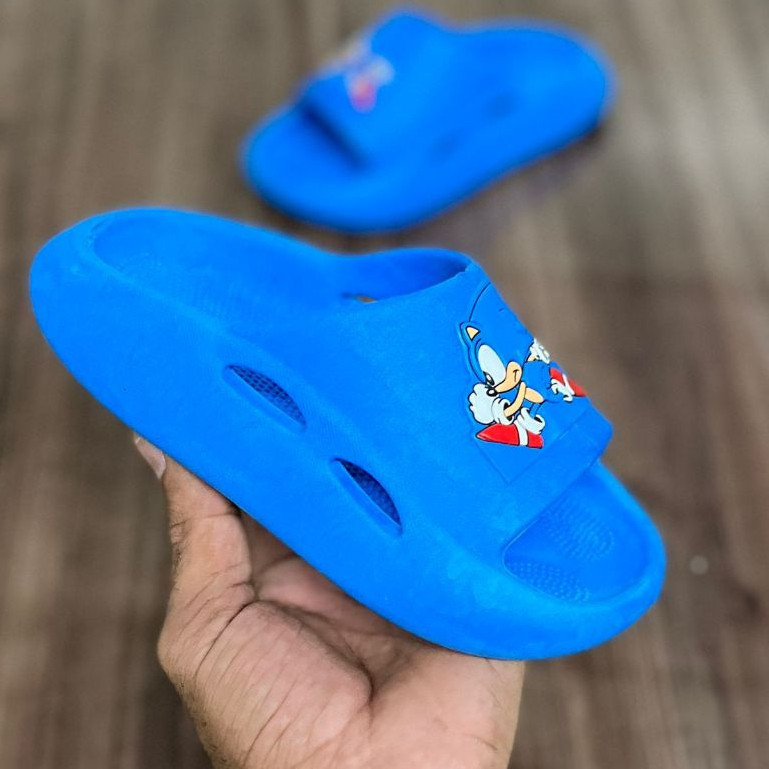 CHINELO SLIDE YEEZY SONIC AZUL | Shopee Brasil